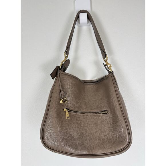 Coach | Bags | Coach Cary Shoulder Bag Brown Soft Pebble Leather ...